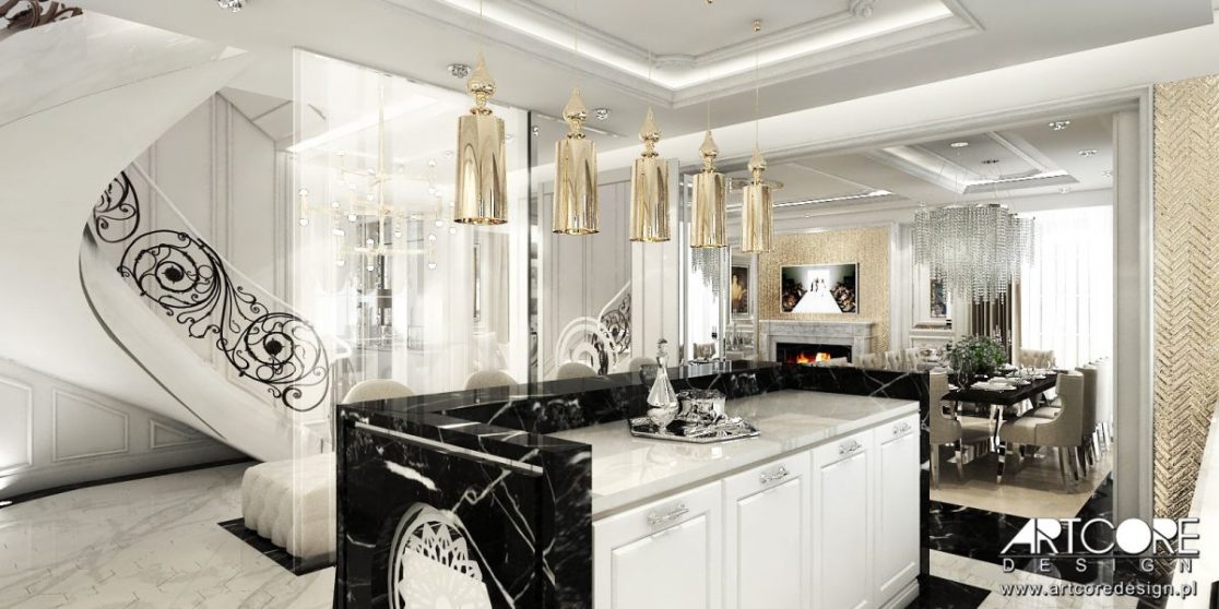 Wnętrza glamour - połysk i blask. Styl glamour w domu