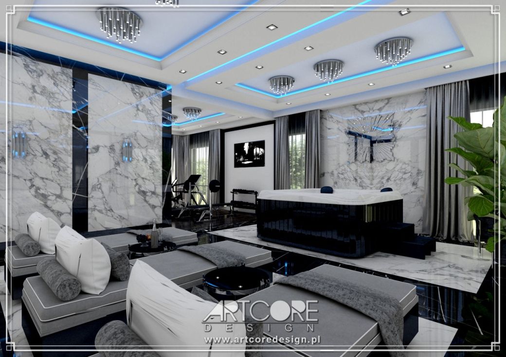 Wnętrze domowego SPA – jak urządzić SPA w domu? | ArtCore Design